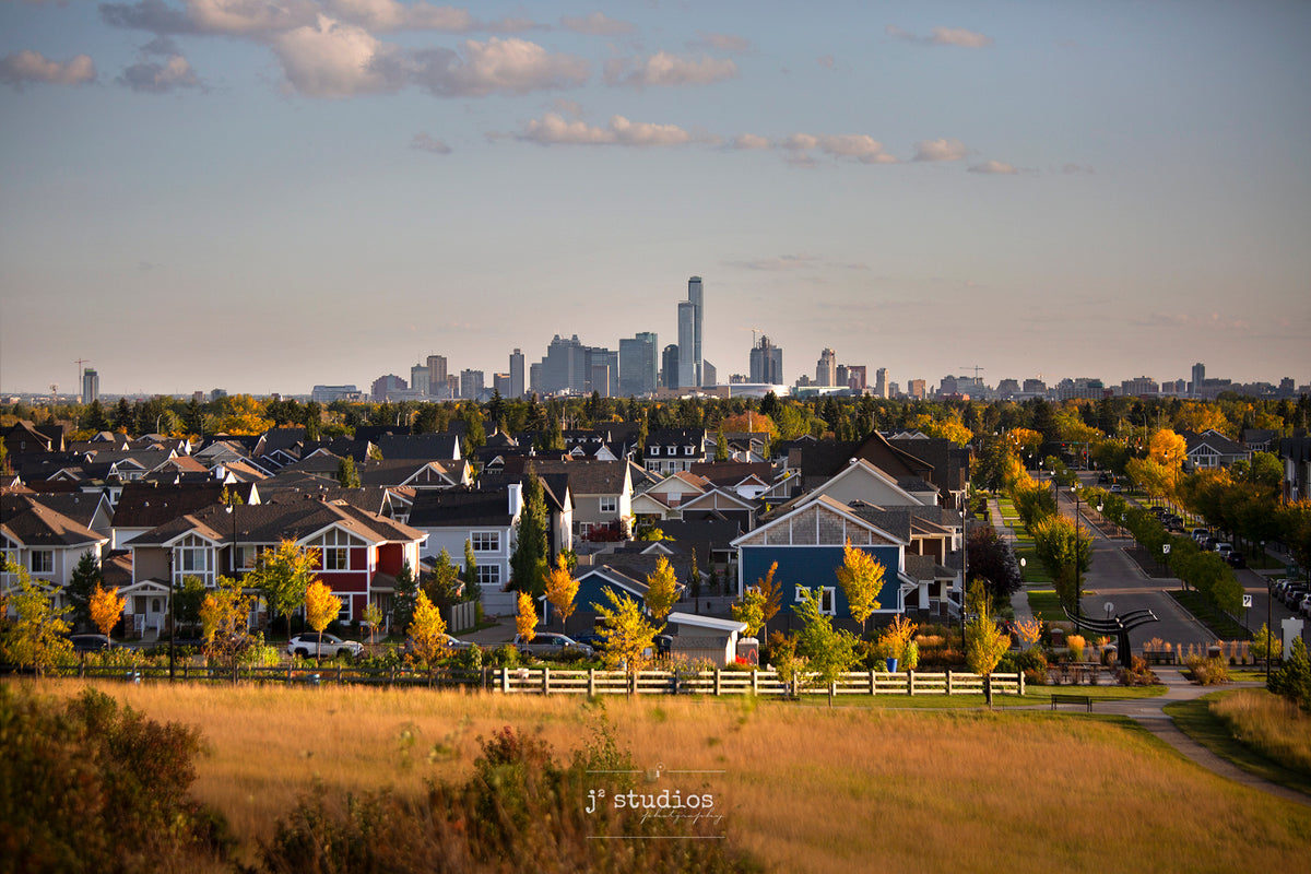 Fall Descends On Edmonton | City Skyline Photograph | J² Studios