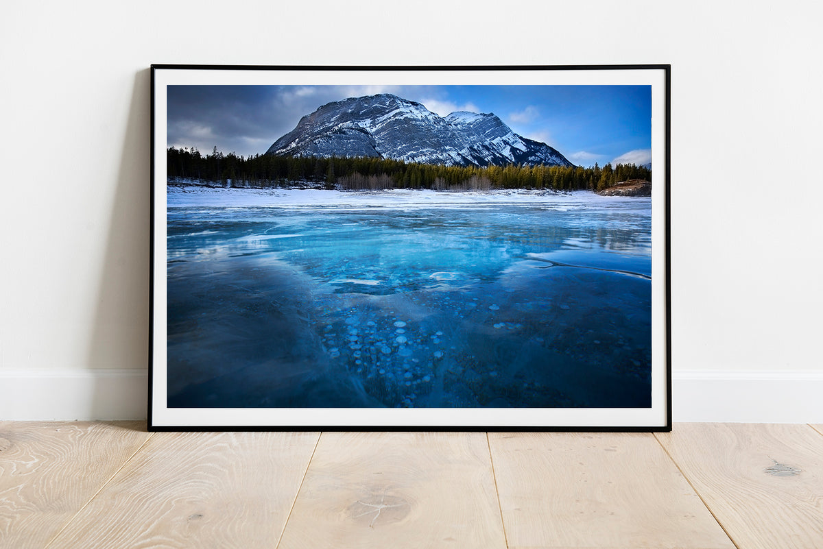 Frozen Bubbles #4 | Lake Abraham Art Print | J² Studios Photography